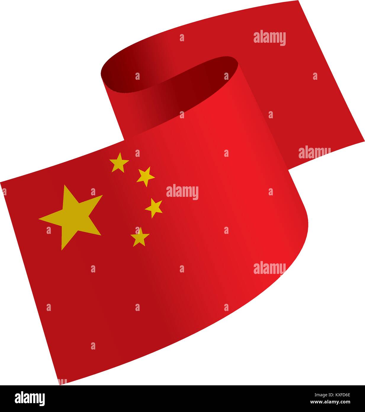 China flag, vector illustration Stock Vector Image & Art - Alamy