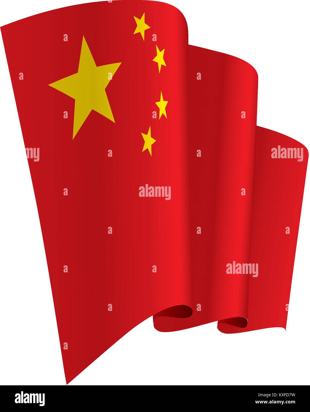 China flag, vector illustration Stock Vector Image & Art - Alamy