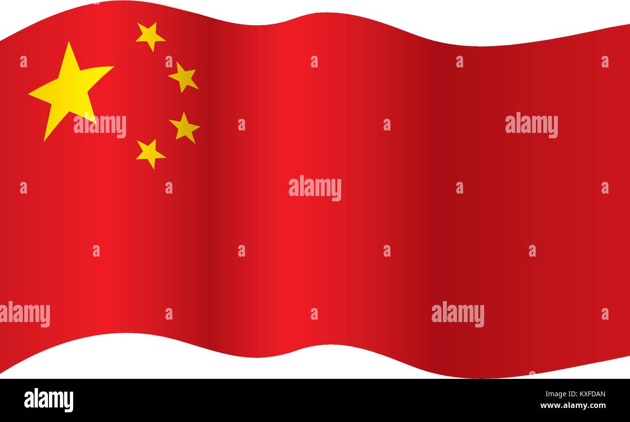 China flag, vector illustration Stock Vector Image & Art - Alamy
