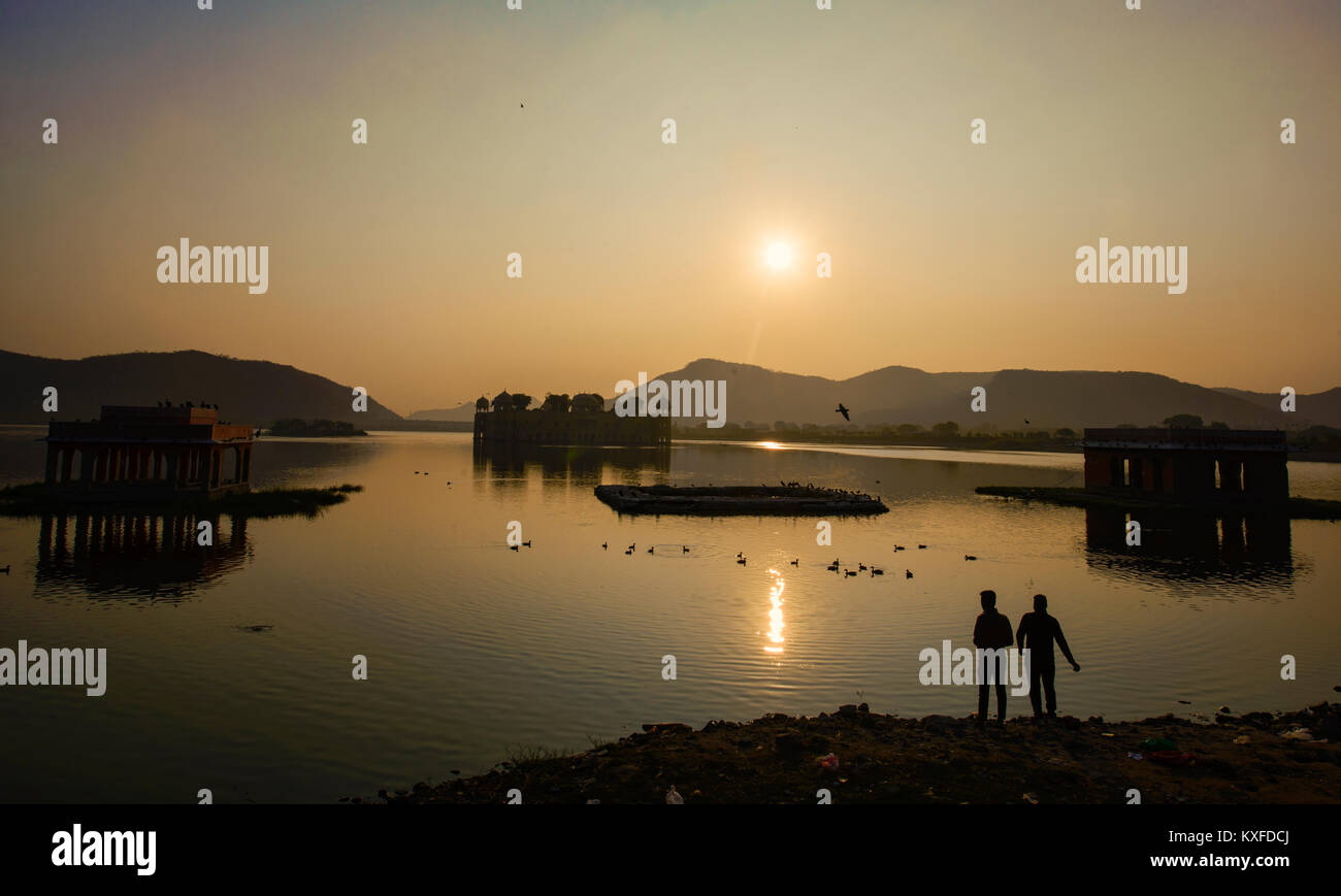 The Jai Mahal (Lake Palace), Jaipur, Rajasthan, India Stock Photo - Alamy