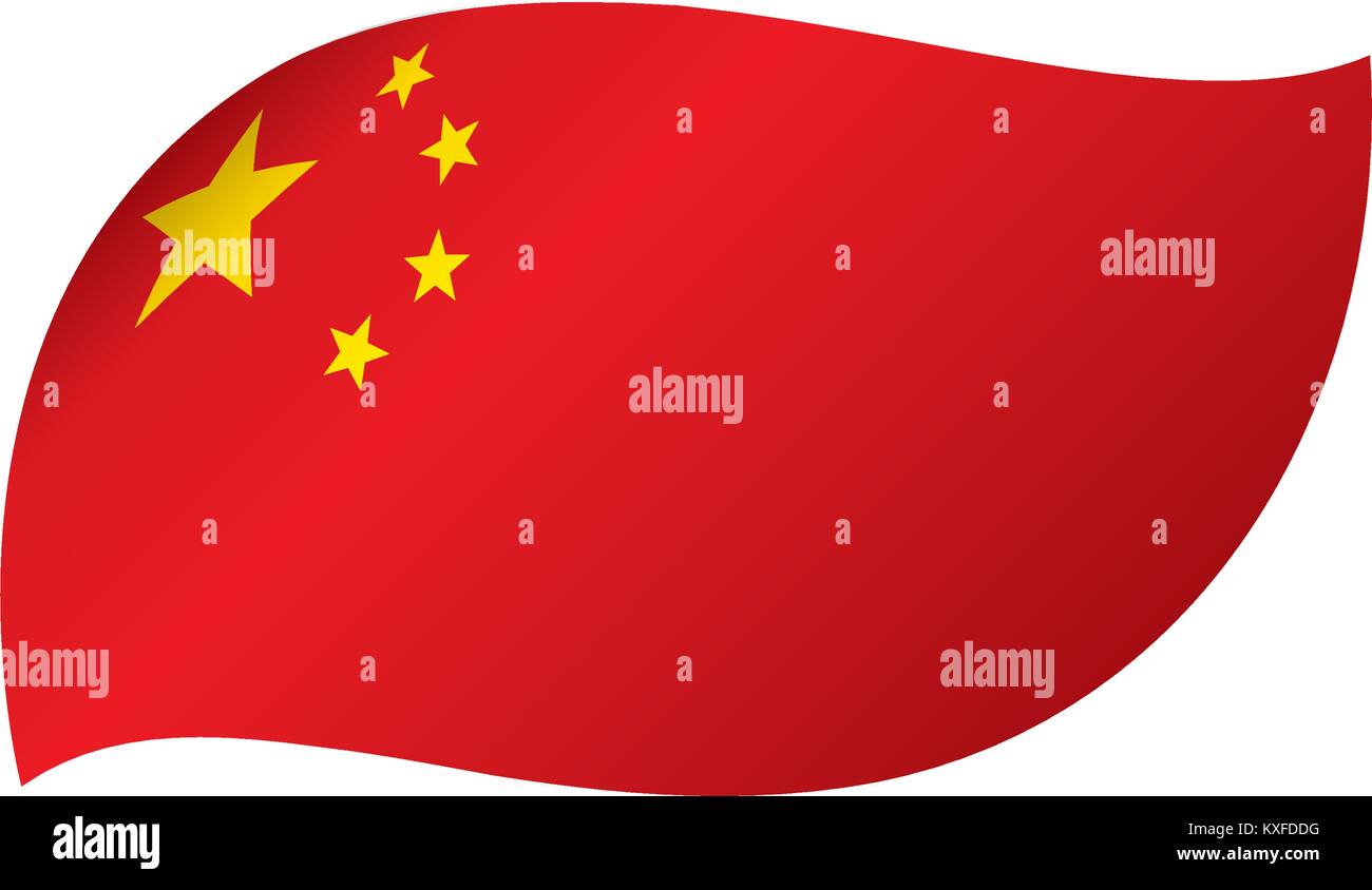 China flag, vector illustration Stock Vector Image & Art - Alamy