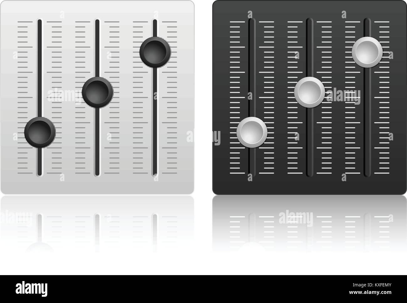 Mixing console icon on a white background Stock Vector Image & Art - Alamy