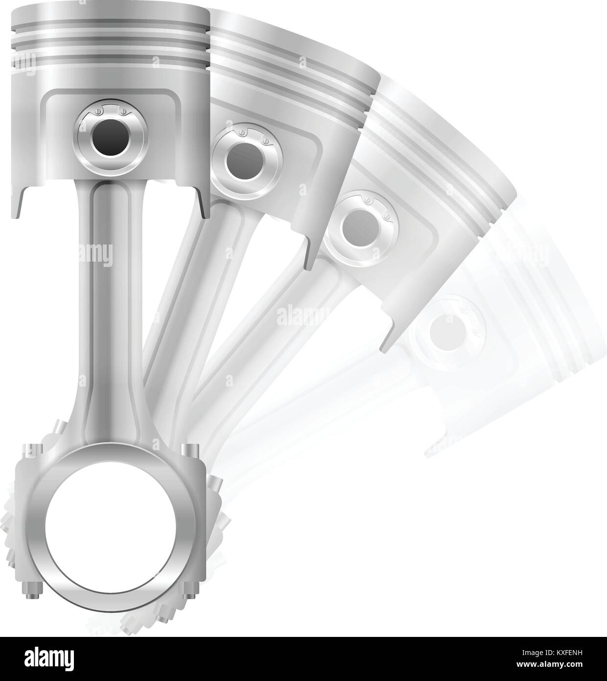 Pistons on a white background Stock Vector Image & Art - Alamy