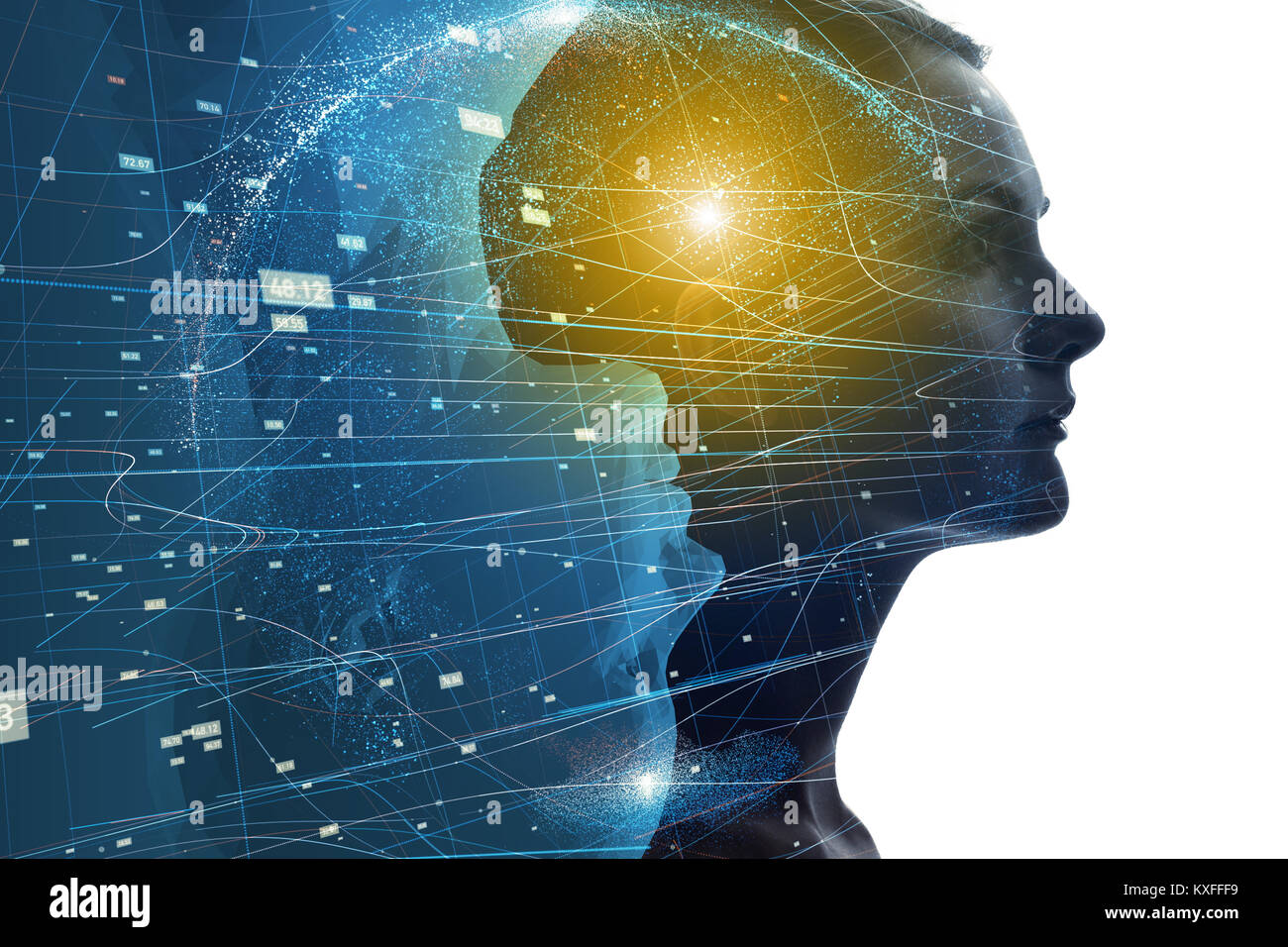 Mental world of human concept Stock Photo - Alamy