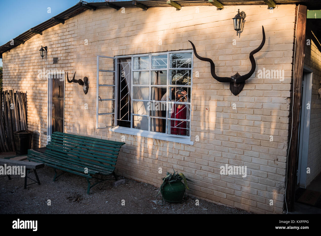 A young girl vlogs at a Kimberley game hunting farm in the Northern ...