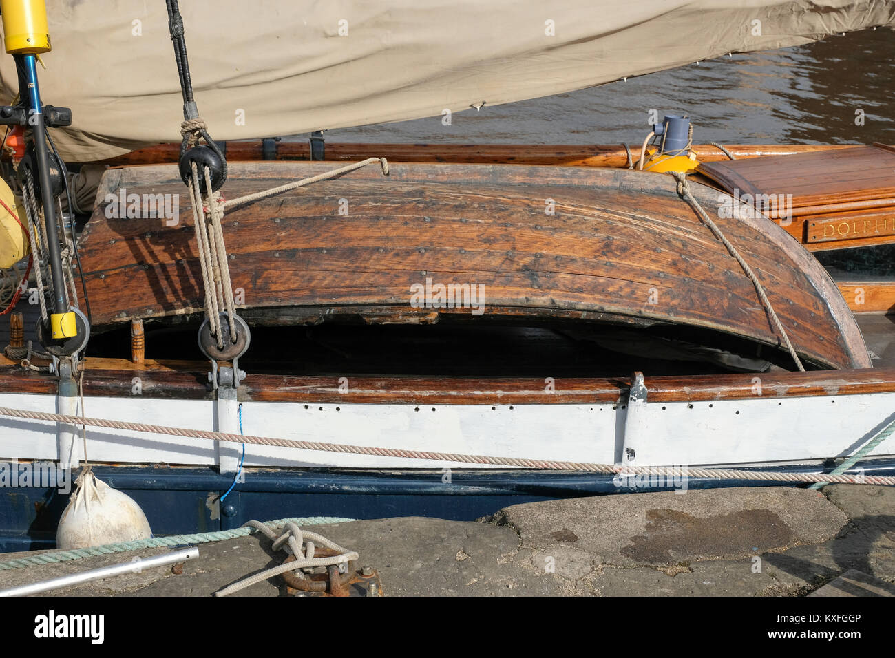 Bristol Channel pilot cutter "Dolphin" moored in Gloucester Docks on ...