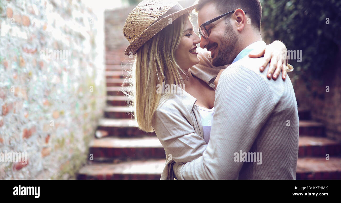 Two happy couple hi-res stock photography and images - Alamy