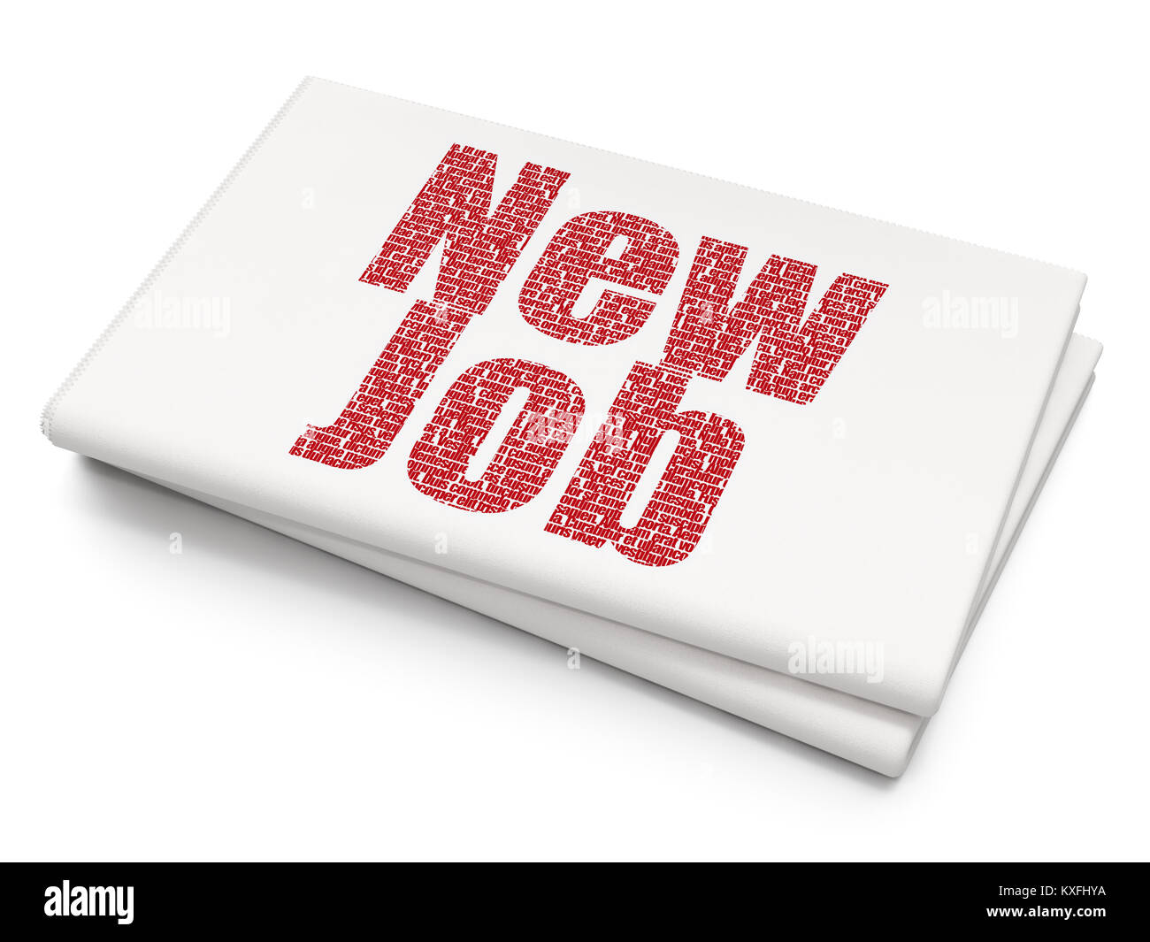 Business concept: New Job on Blank Newspaper background Stock Photo - Alamy