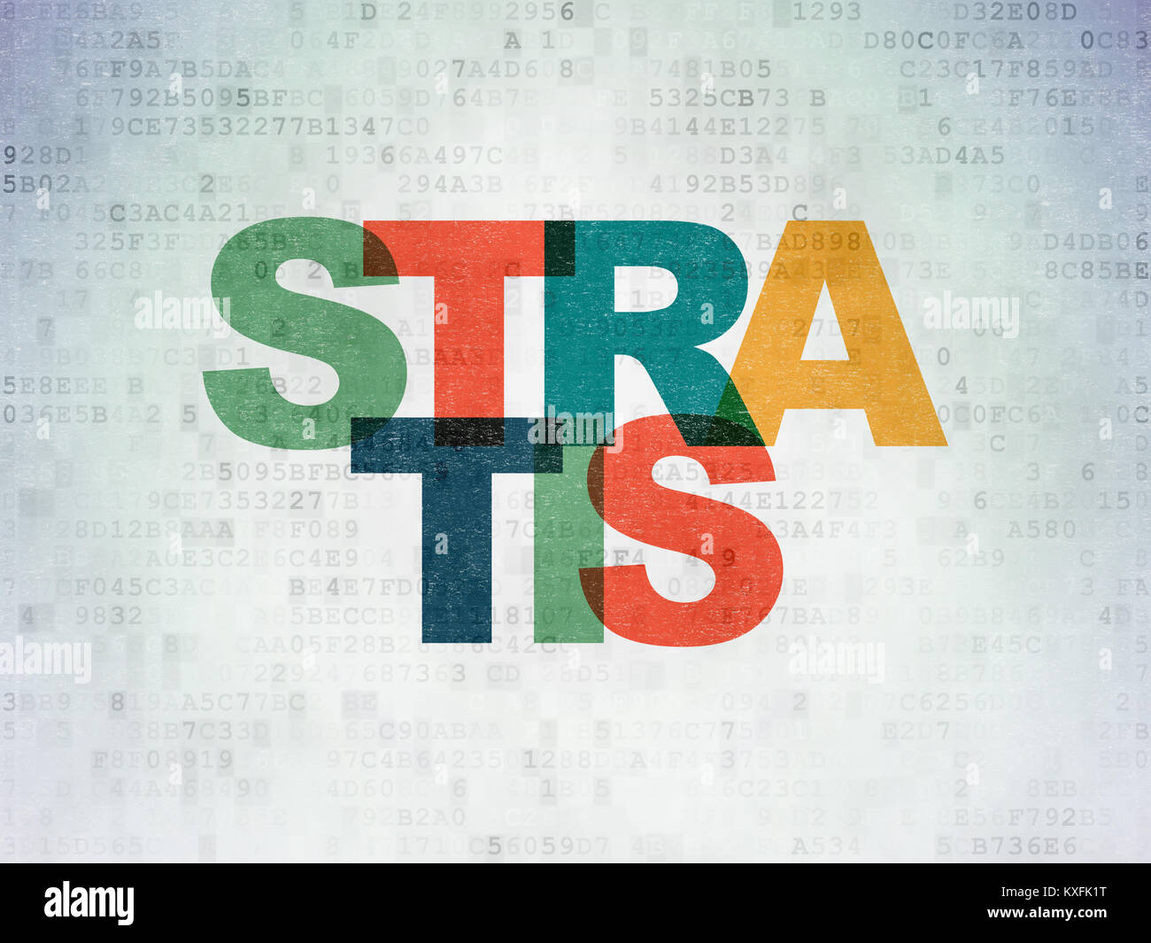 Cryptocurrency concept: Stratis on Digital Data Paper background Stock Photo - Alamy