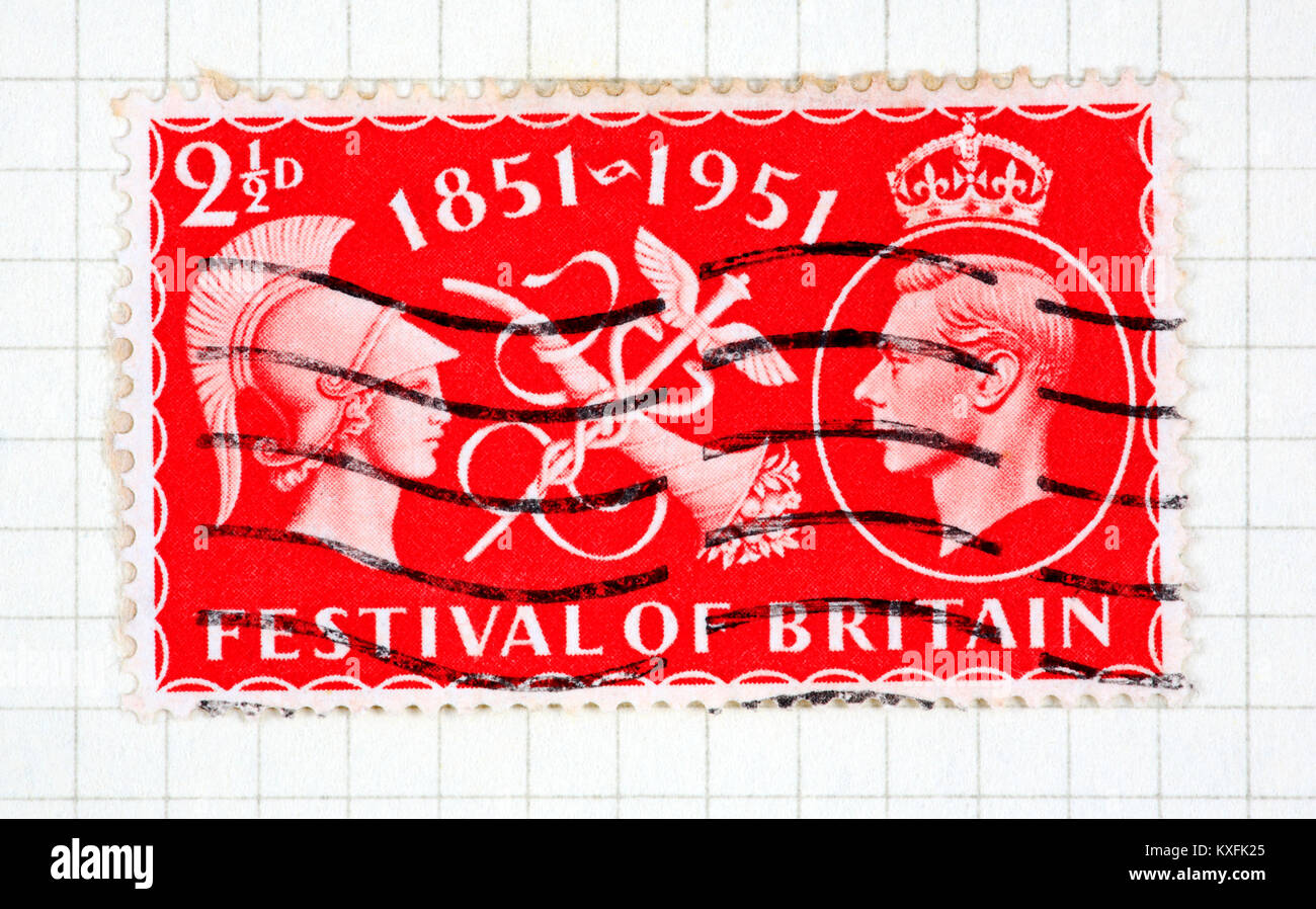 British postage stamp great britain king postmark philately hi-res ...
