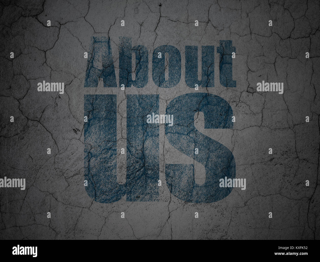 Advertising concept: About Us on grunge wall background Stock Photo - Alamy