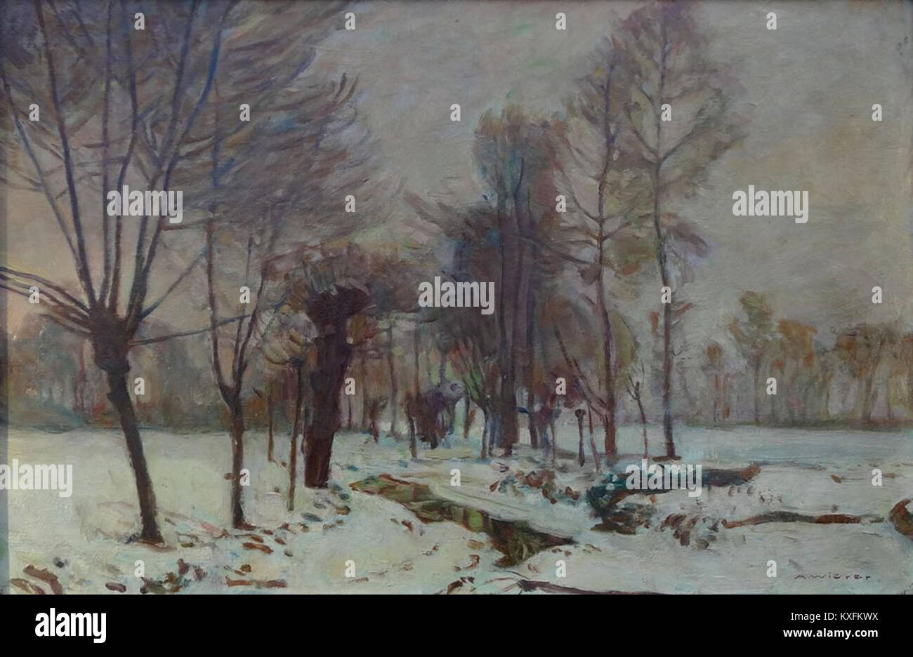 Rural winter scene 1800s hi-res stock photography and images - Alamy