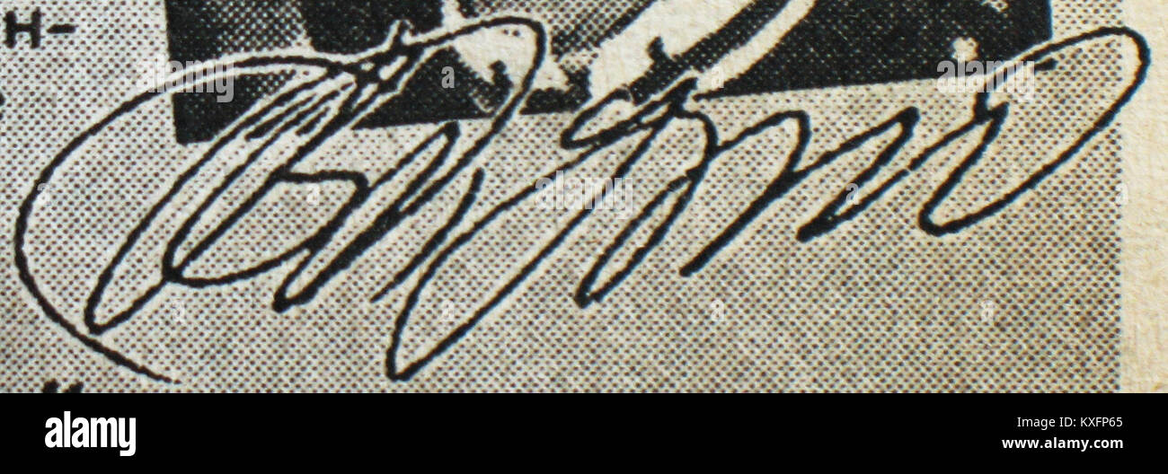 Автограф Путина 2001 Stock Photo - Alamy