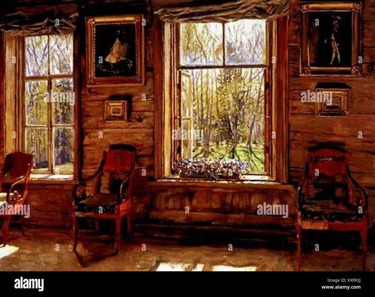 The image of an old house reflects the architectural styles and ...