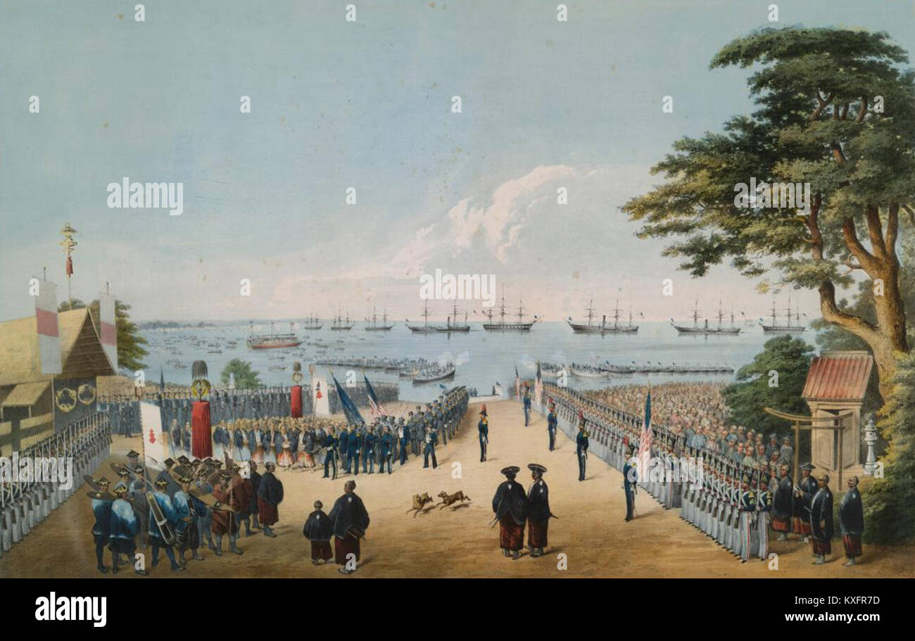 The 1854 visit of Commodore Matthew Perry to Japan marked a major ...