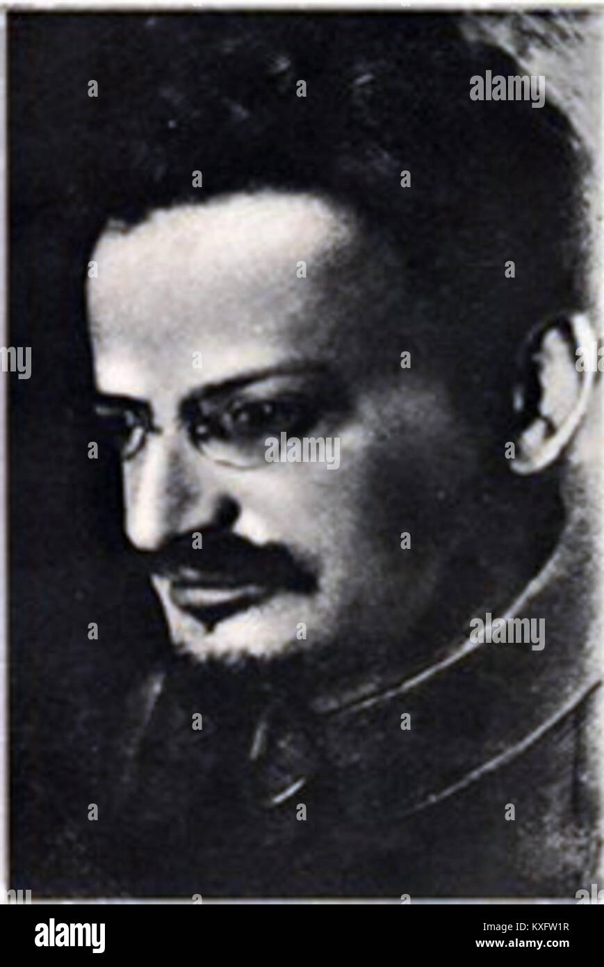 Photograph of Lev Trotsky around 1920, showing the Russian ...