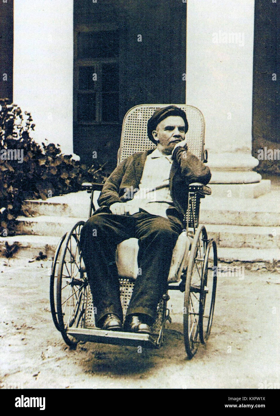 The image features an unknown subject from 1923, with the text in an ...