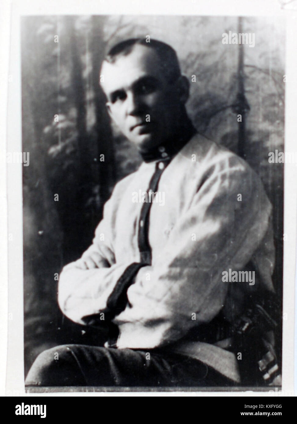 The title features unreadable text, possibly representing an artwork or ...