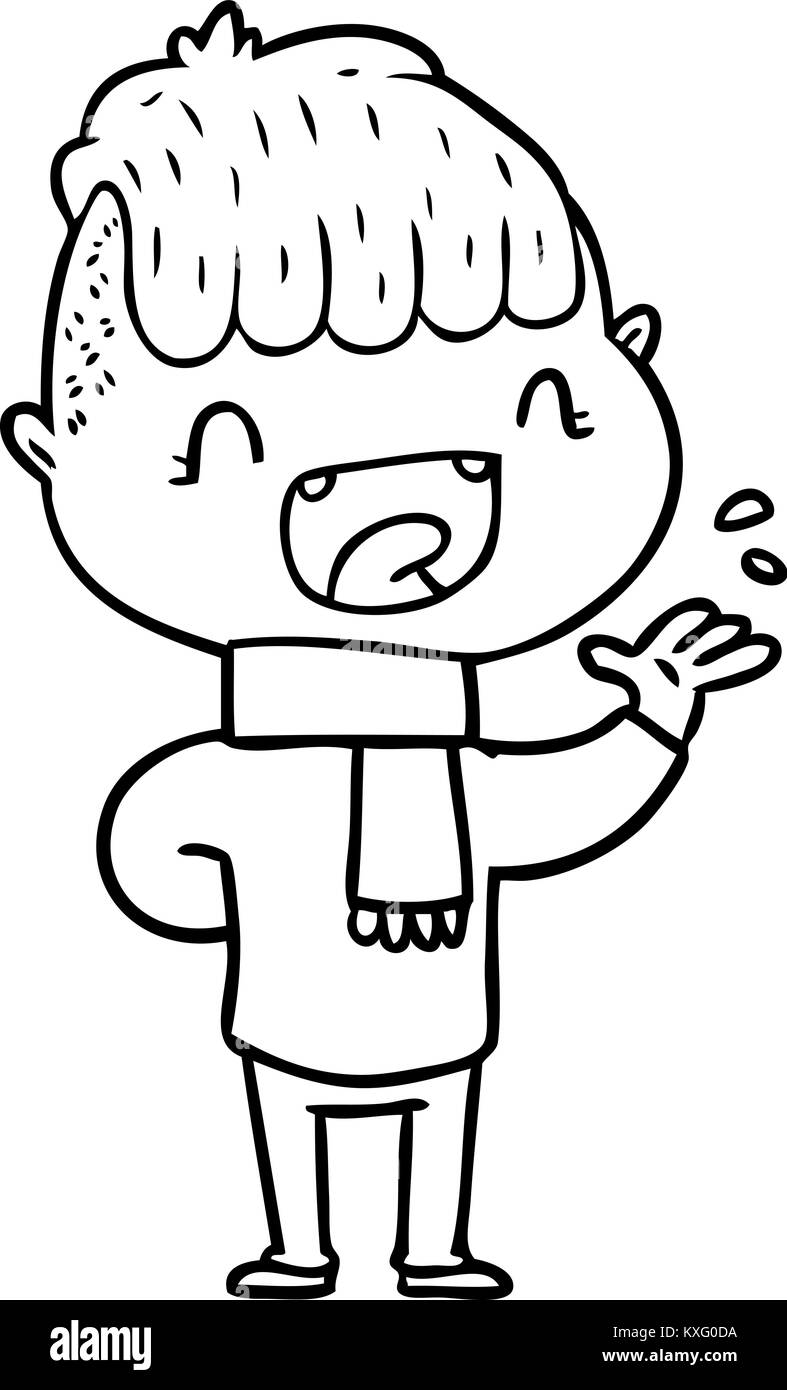 cartoon happy boy laughing Stock Vector Image & Art - Alamy