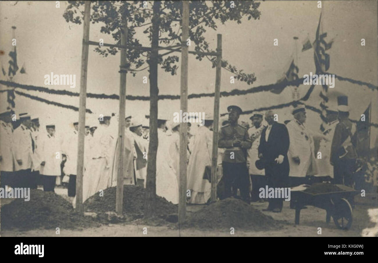 A 1910 image related to a significant historical event, captured during ...
