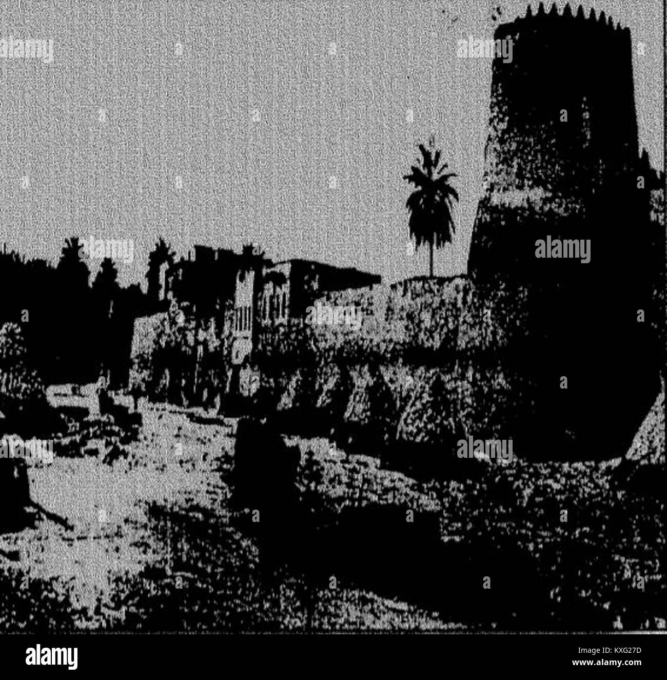 Qatif Castle, Saudi Arabia, a historic fortress representing regional ...