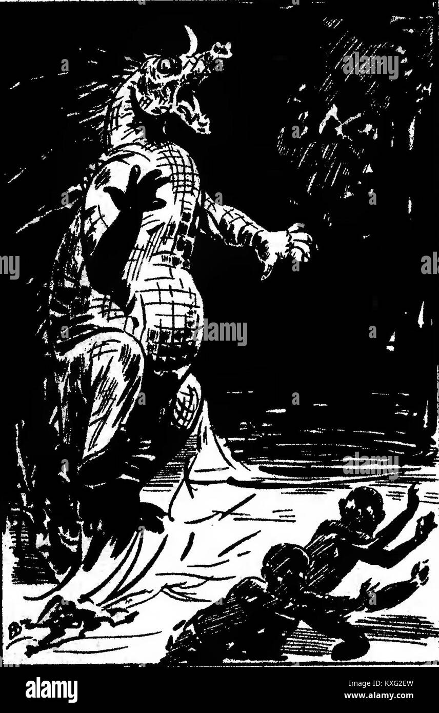 A cropped page from the Bengali adventure novel Chander Pahar ...
