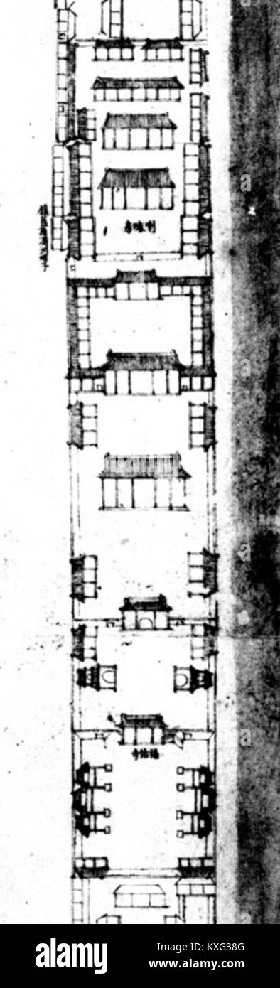 Map of Beijing during the Qianlong era showing Fuyou Temple ...