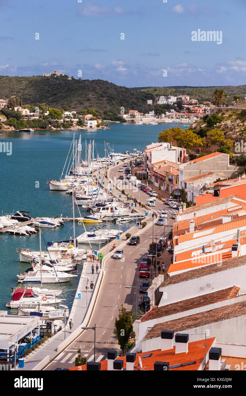 The port at Mahon , Menorca , Balearic Islands , Spain Stock Photo - Alamy