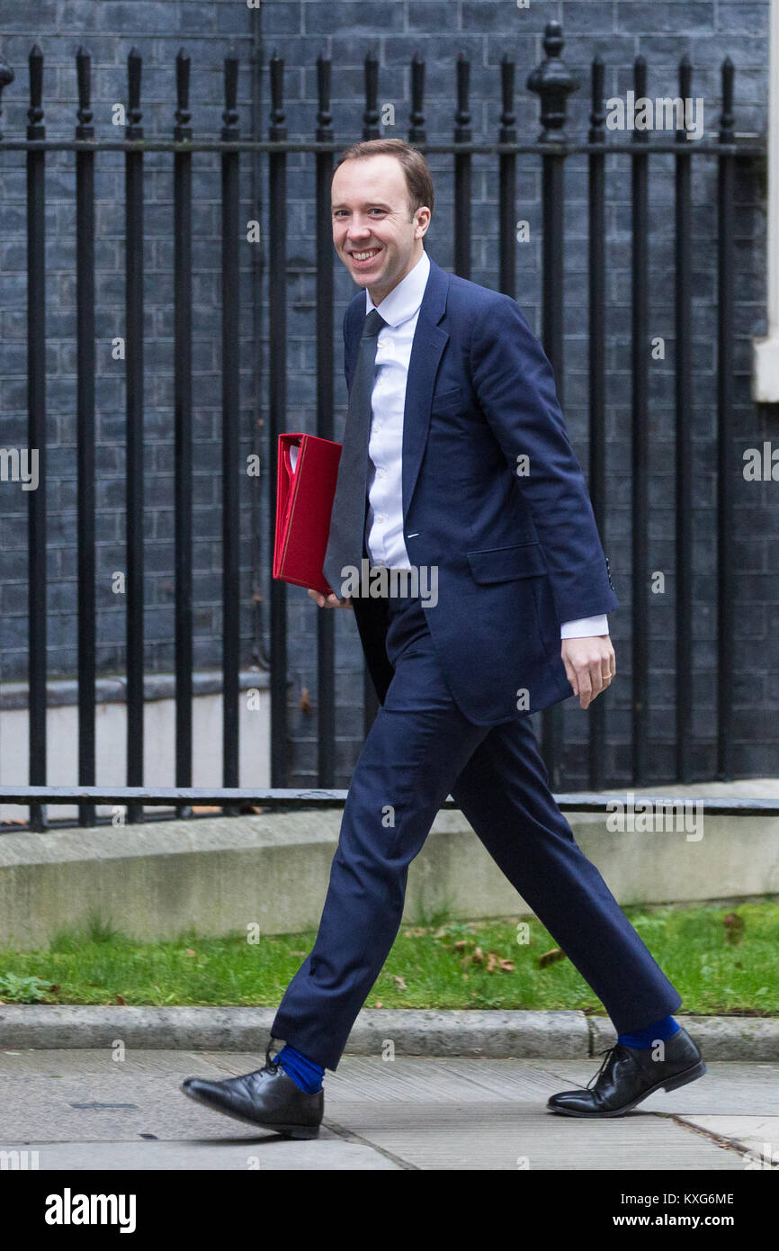 London, UK. 9th January, 2018. Matt Hancock MP, Secretary of State for ...