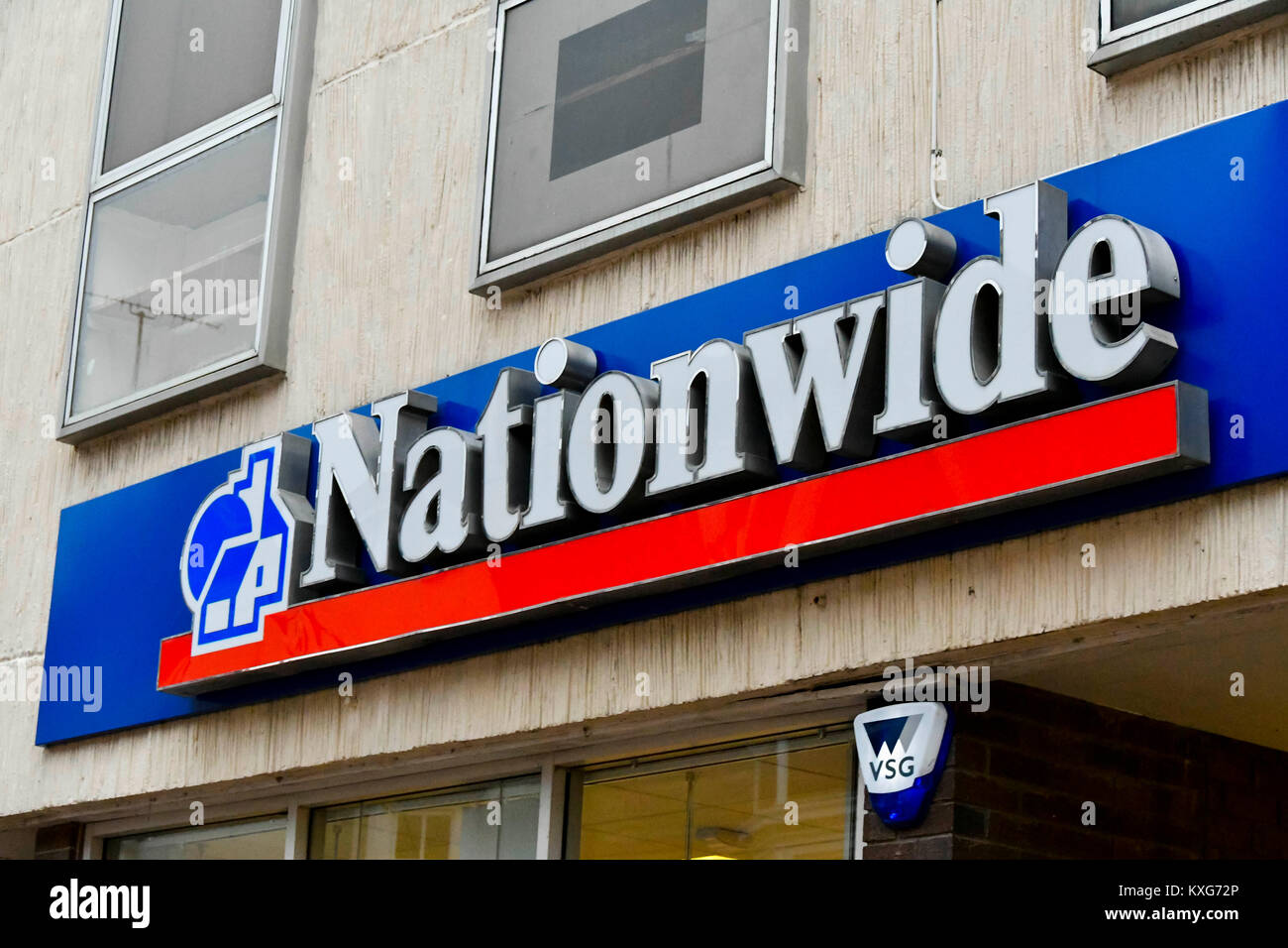 Weymouth, Dorset, UK. 9th January 2018. Nationwide building society ...