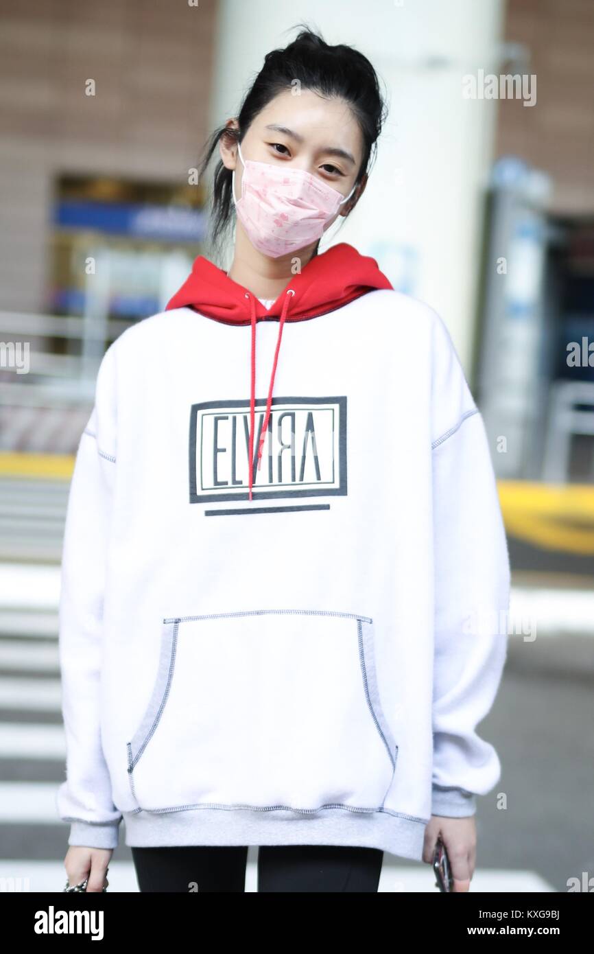 Shanghai, Shanghai, China. 9th Jan, 2018. Chinese model Ming Xi at the ...