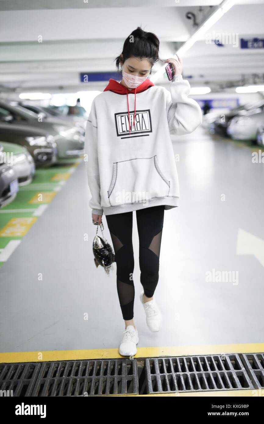 Shanghai, Shanghai, China. 9th Jan, 2018. Chinese model Ming Xi at the ...