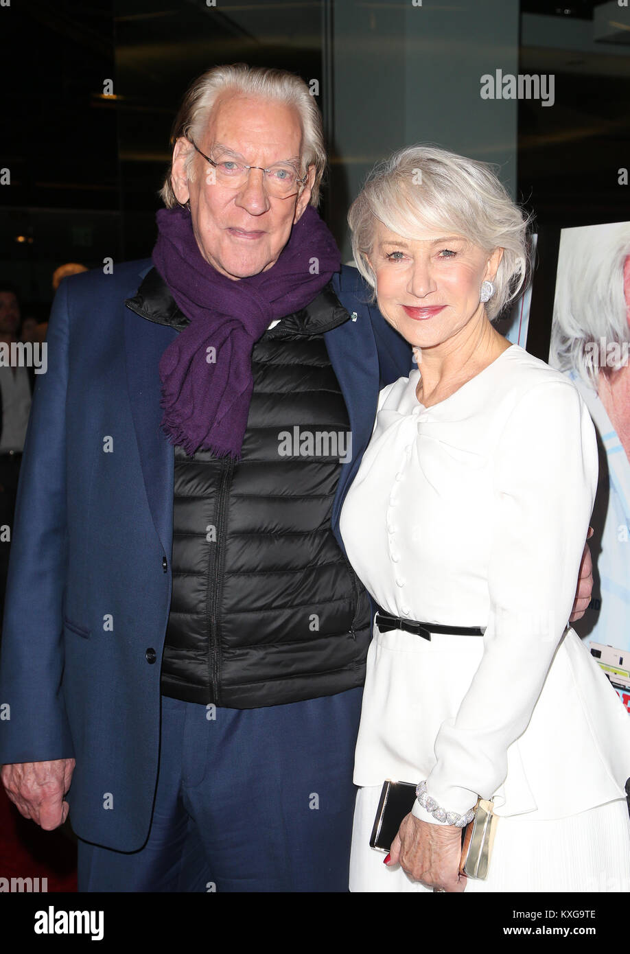 West Hollywood, California, USA. 09th Jan, 2018. Donald Sutherland ...