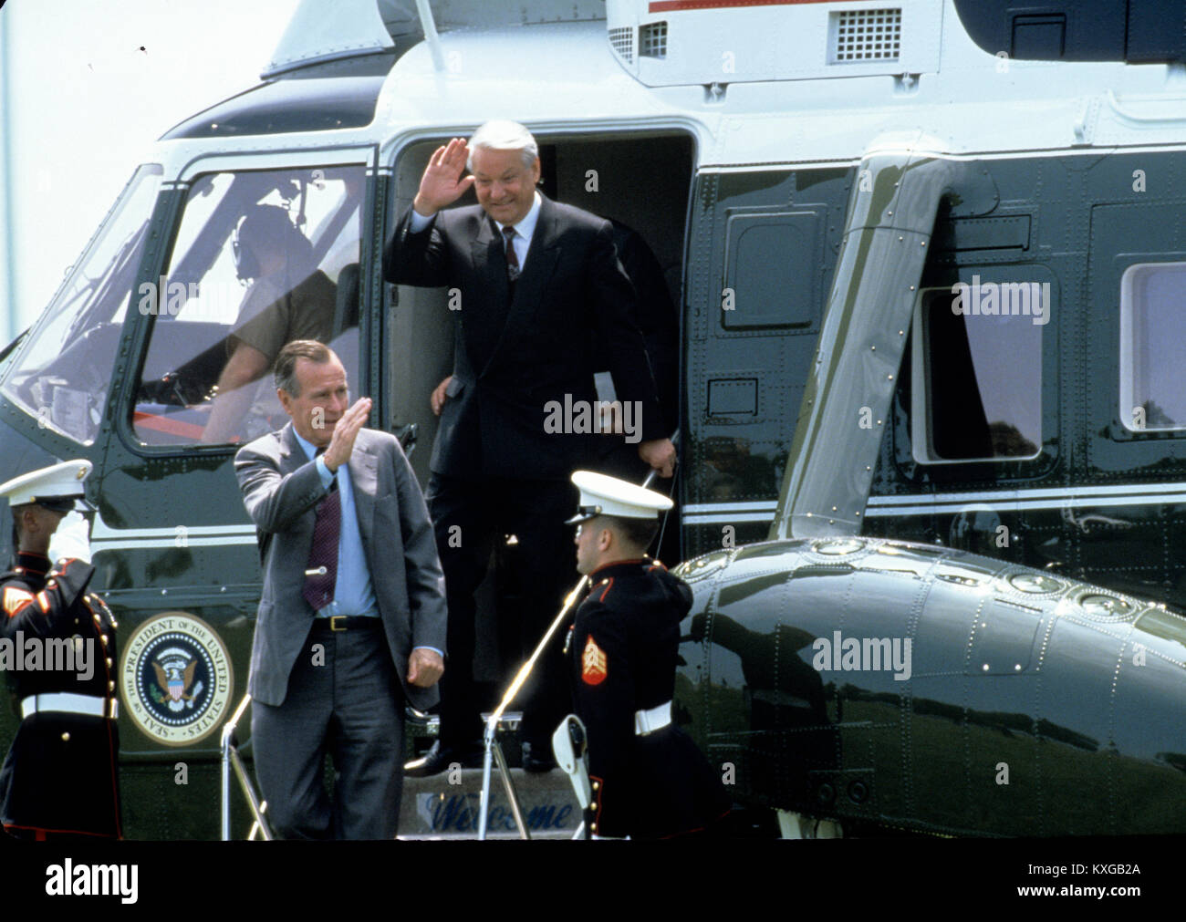 President Bush Marine One High Resolution Stock Photography and Images ...