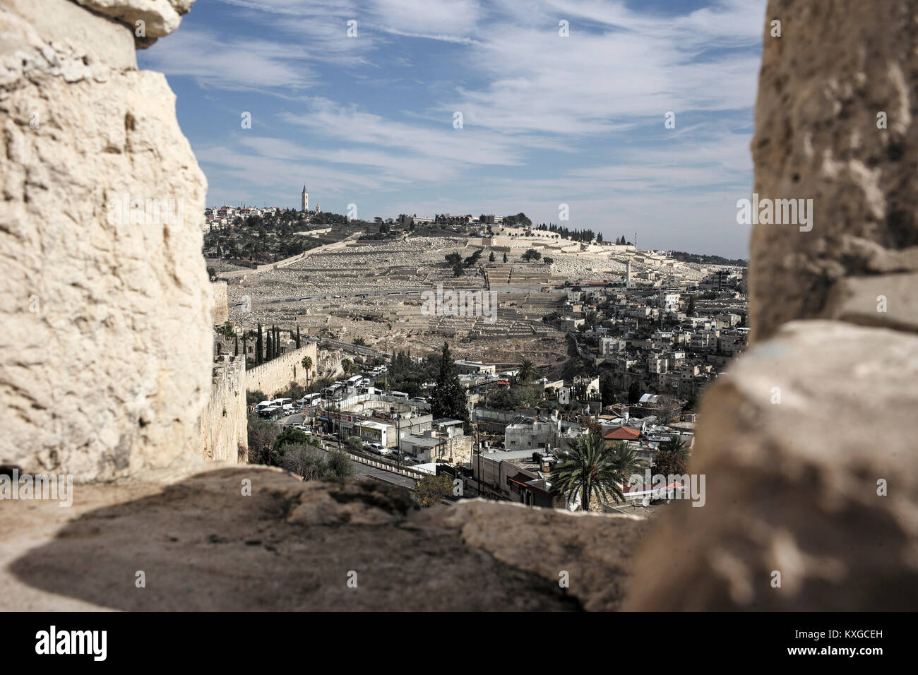 Israel. 3rd Jan, 2018. The Mount of Olives in Jerusalem, Israel on 29. ...