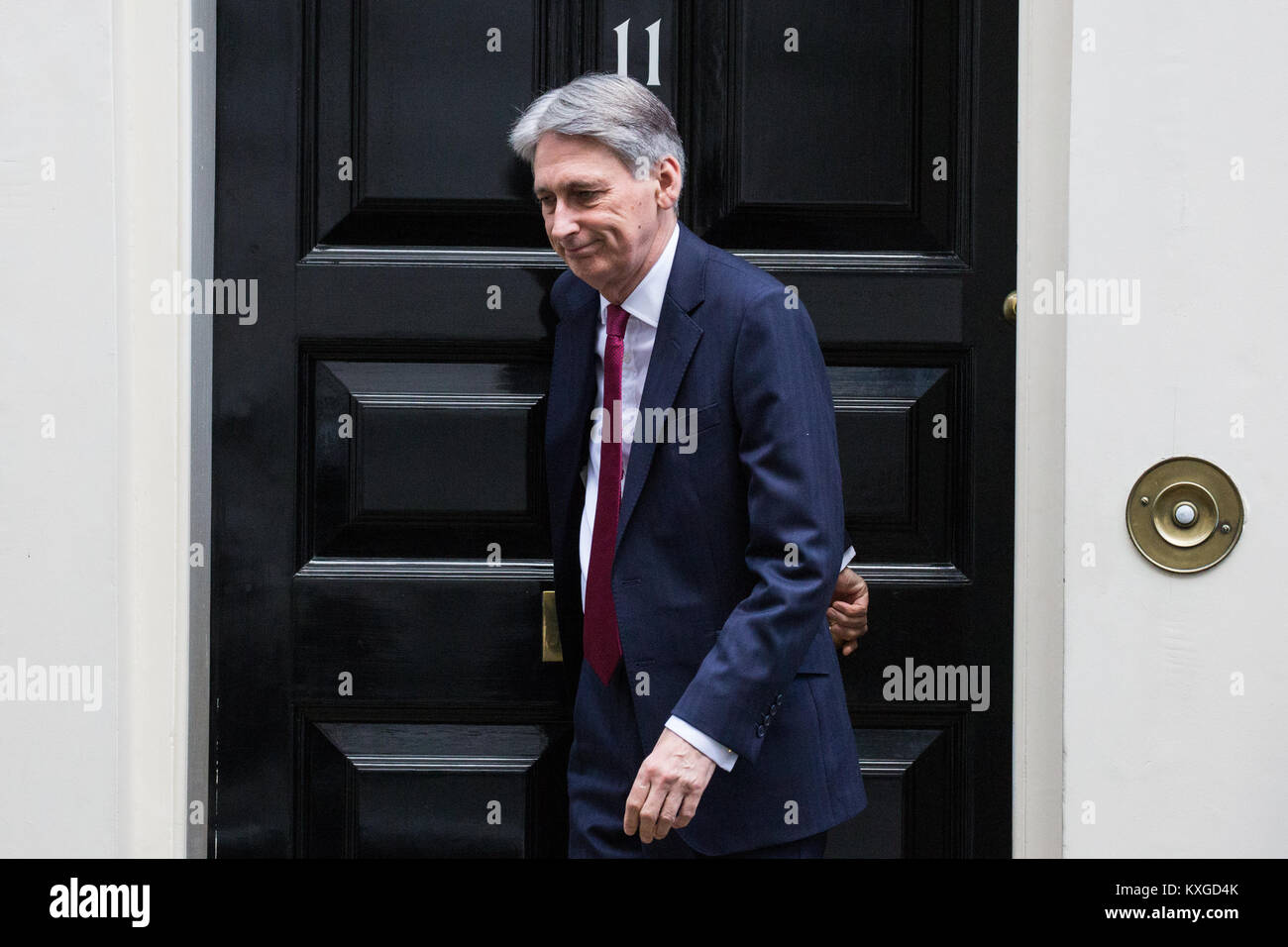 London, UK. 10th January, 2018. Philip Hammond MP, Chancellor of the ...