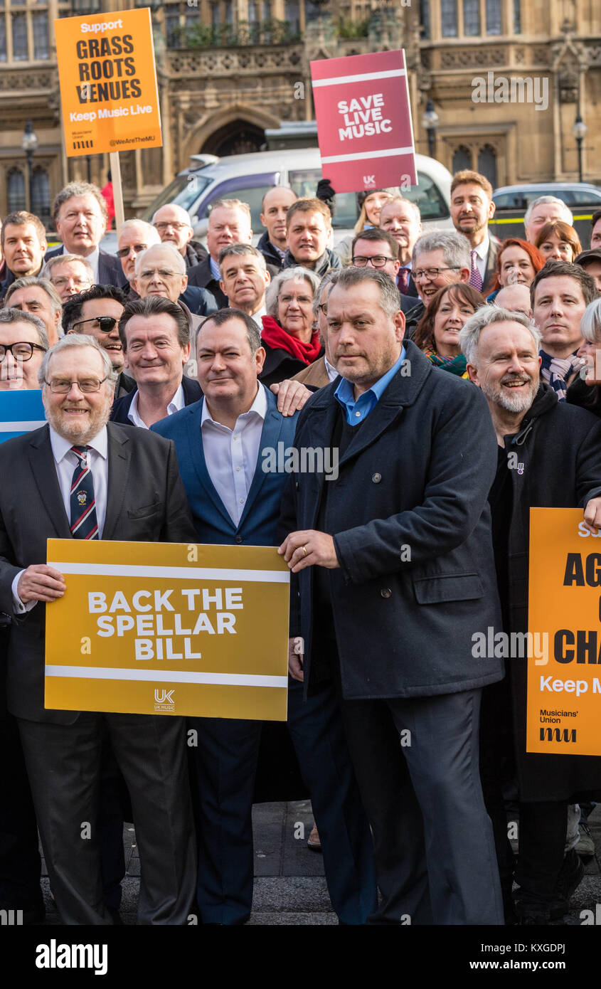 London 10th January 2018, Leading music figures campaign outside the ...