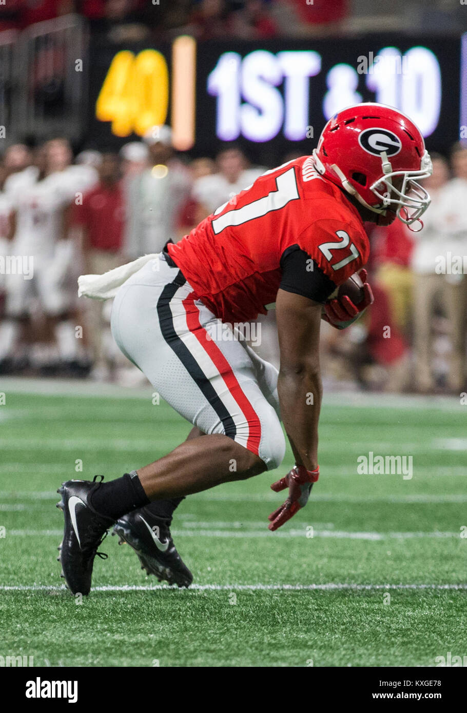 Atlanta, Georgia, USA. 8th Jan, 2018. Georgia running back Nick Chubb ...