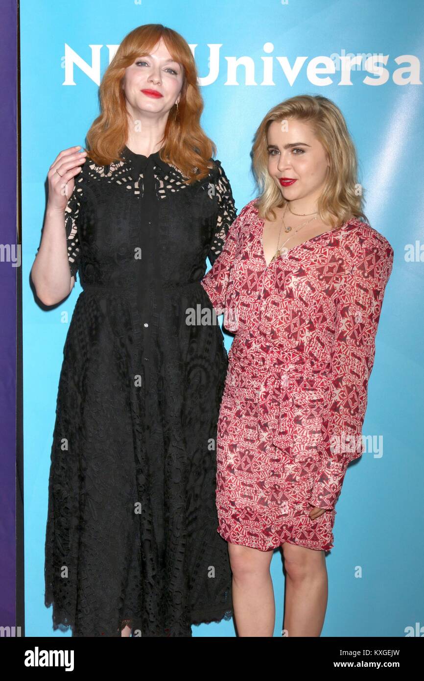 Christina Hendricks, Mae Whitman at arrivals for NBC Universal TCA ...