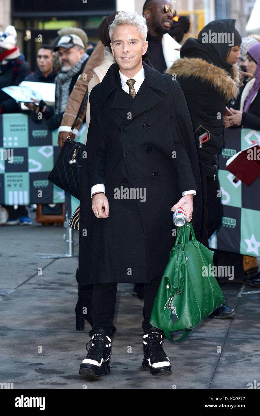 New York, NY, USA. 9th Jan, 2018. Drew Elliott out and about for ...