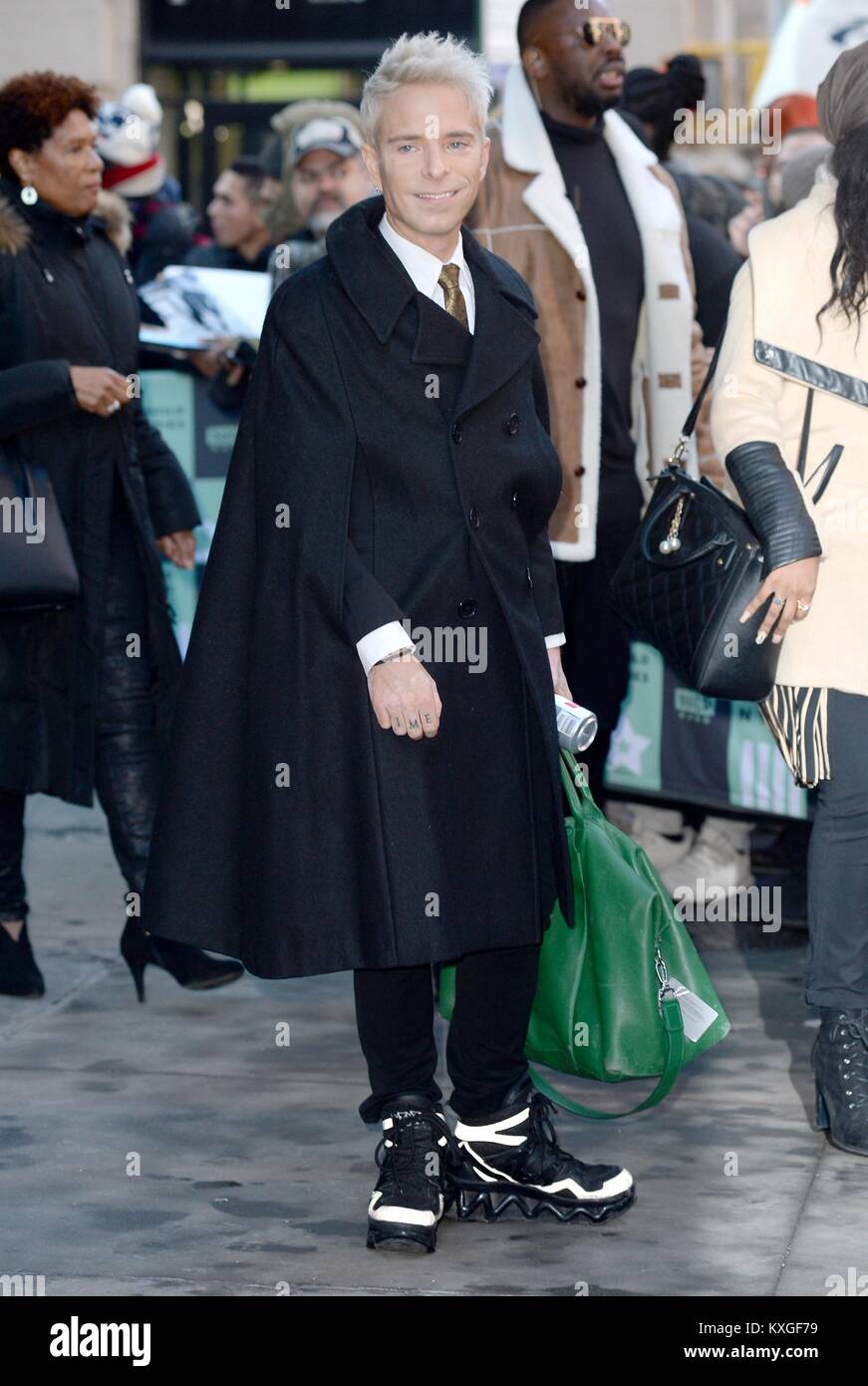 New York, NY, USA. 9th Jan, 2018. Drew Elliott out and about for ...