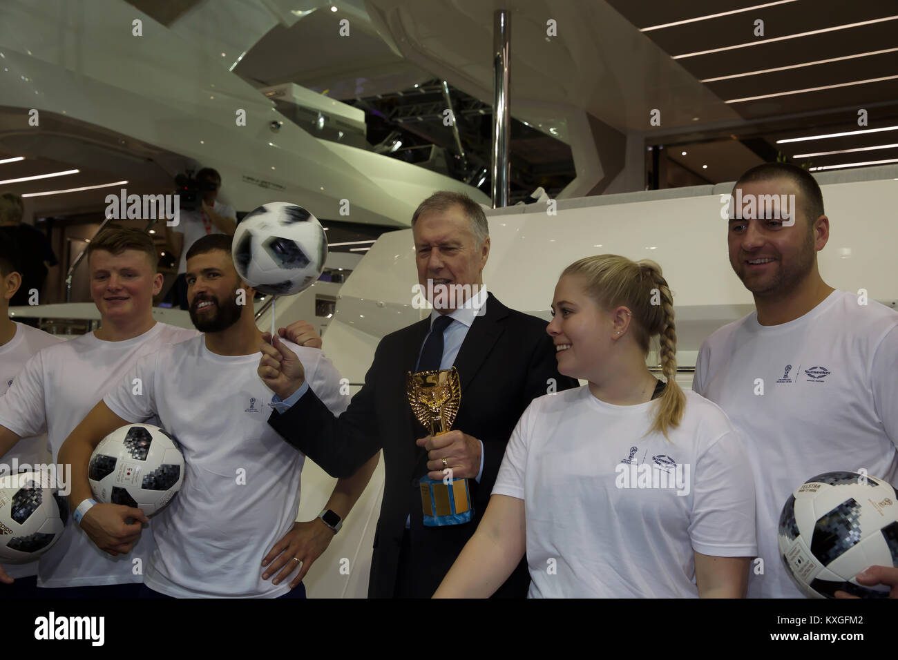 London, UK. 10th Jan, 2018. 1966 World Cup hero Sir Geoff Hurst and ...