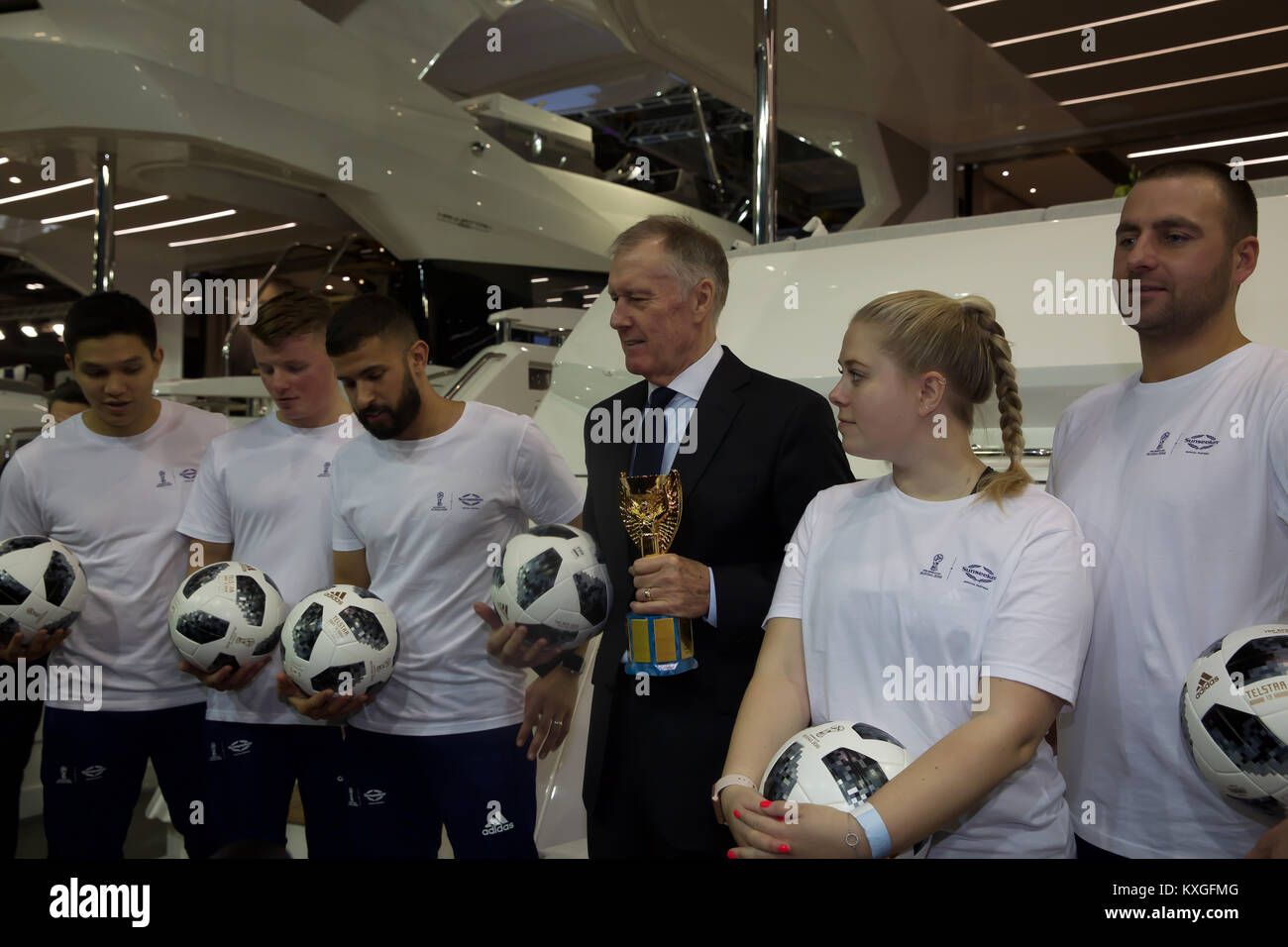 London, UK. 10th Jan, 2018. 1966 World Cup hero Sir Geoff Hurst and ...