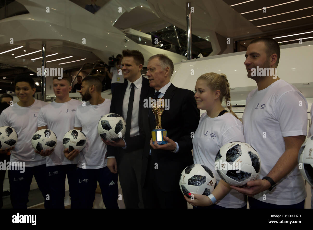 London, UK. 10th Jan, 2018. 1966 World Cup hero Sir Geoff Hurst and ...