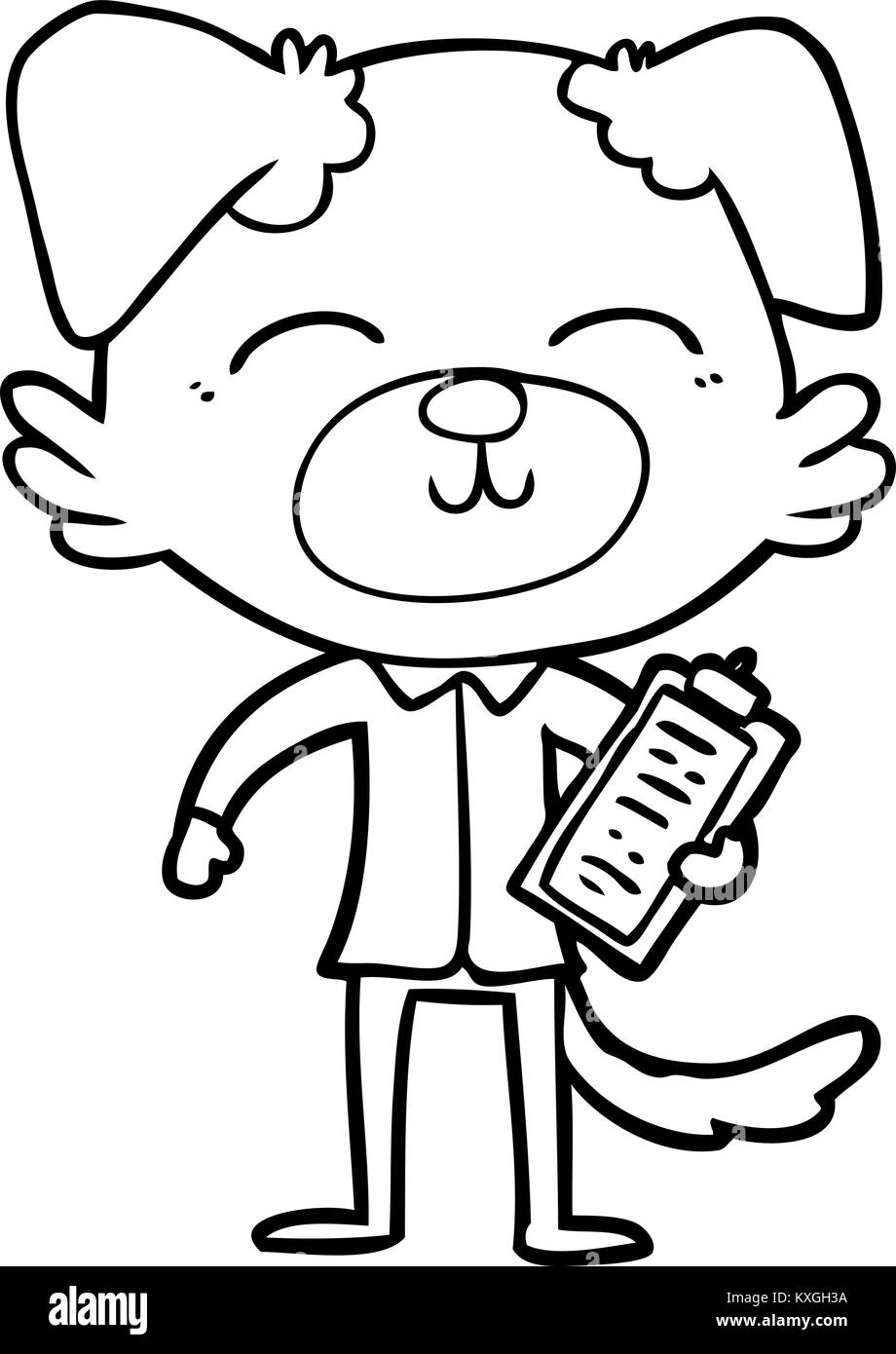 cartoon dog manager Stock Vector Image & Art - Alamy