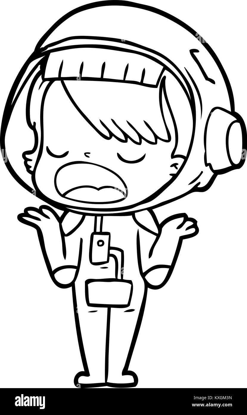 cartoon talking astronaut Stock Vector Image & Art - Alamy