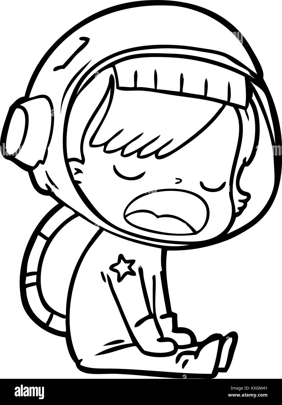 cartoon talking astronaut Stock Vector Image & Art - Alamy
