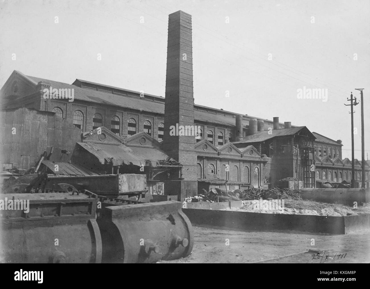 Steel factory foundry metallurgy Black and White Stock Photos & Images ...