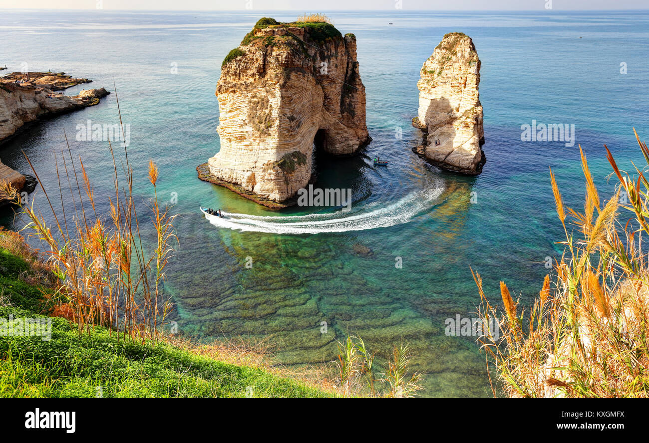 Pigeon Rocks, Beirut - Lebanon Stock Photo - Alamy