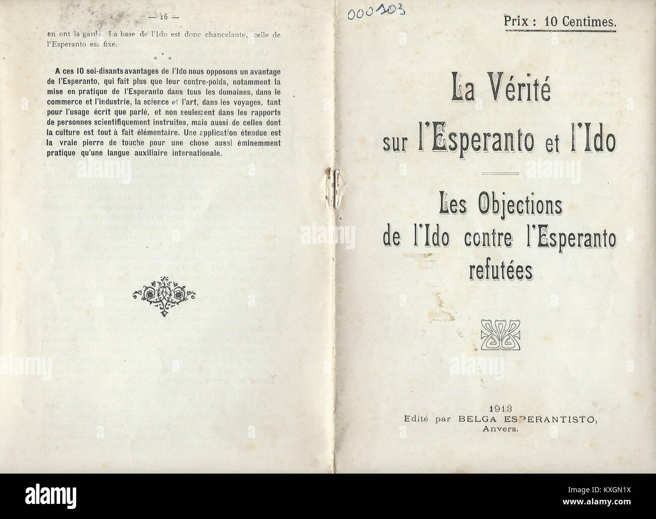 'Virit Esperanto Ido' from 1913 is a book that discusses the evolution ...